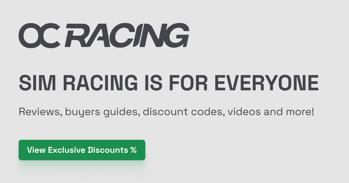 Exclusive Discount Codes - 10% off SIM Racing - OC Racing
